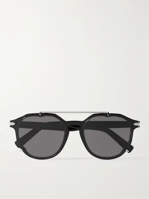 Dior Diorblacksuit' Round-frame Sunglasses - Black