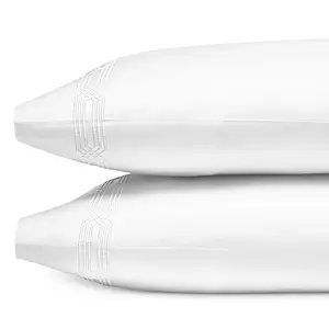HUDSON PARK COLLECTION Italian Tivoli Embroidered King Pillowcase Exclusive - White