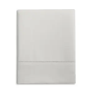 HUDSON PARK COLLECTION 680tc Flat Sateen Sheet, Full - Exclusive Silver