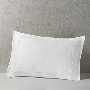 HUDSON PARK COLLECTION Italian Tivoli Embroidered Standard Sham Exclusive - White