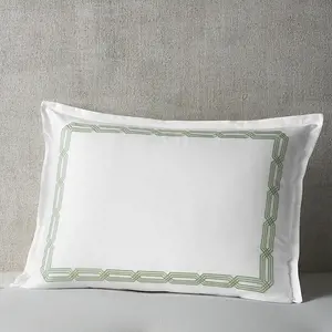 HUDSON PARK COLLECTION Italian Tivoli Embroidered King Sham Exclusive - Sage Green