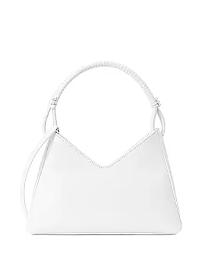Staud Valerie Leather Shoulder Bag Paper
