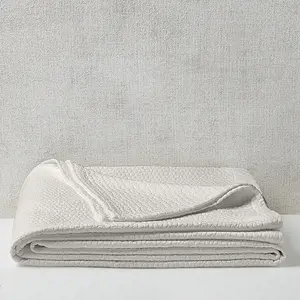 HUDSON PARK COLLECTION Signature Pebbled Matelasse Coverlet, Full/queen Exclusive - Silver