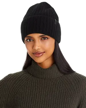 Vince Knit Cashmere Beanie - Black