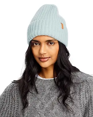 Vince Knit Cashmere Beanie Blue Gray