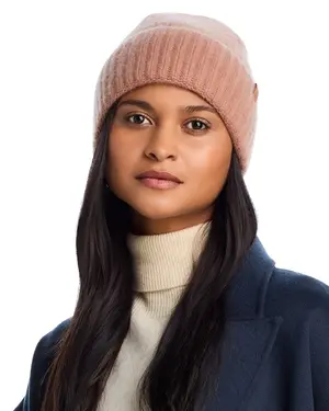 Vince Knit Cashmere Beanie Powder Pink