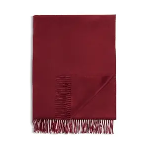 AMICALE CASHMERE 100% Cashmere Throw Burnt Red