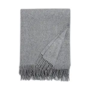 AMICALE CASHMERE 100% Cashmere Throw Gray