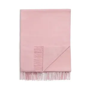 AMICALE CASHMERE 100% Cashmere Throw - Mauve Blush
