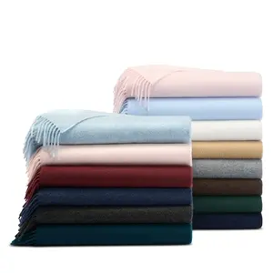 AMICALE CASHMERE 100% Cashmere Throw - New Fawn