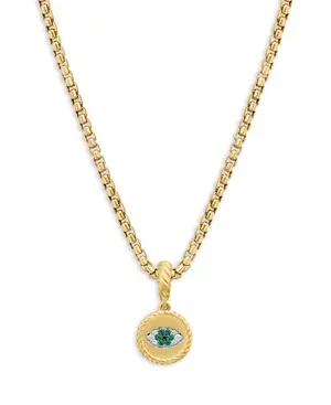 David Yurman 18k Yellow Evil Eye Amulet - Gold