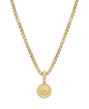 David Yurman 18k Yellow Evil Eye Amulet - Gold
