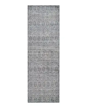 AMBER LEWIS X LOLOI Amber Lewis Zuma Zum-01 Runner Area Rug, 2'7 X 7'9 - Denim/ivory