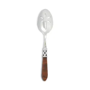 VIETRI Aladdin Brilliant Slotted Serving Spoon Tortoise