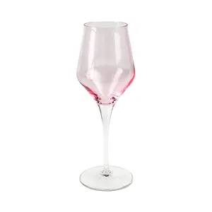 VIETRI Contessa Wine Glass Pink