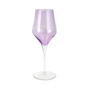 VIETRI Contessa Wine Glass Purple