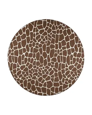 DALYN RUG COMPANY Mali Ml4 Round Area Rug, 8' X 8 - Chocolate