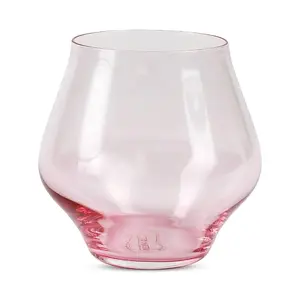 VIETRI Contessa Stemless Wine Glass Pink