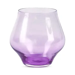 VIETRI Contessa Stemless Wine Glass Purple