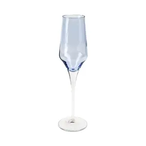 VIETRI Contessa Champagne Glass - Blue