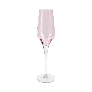 VIETRI Contessa Champagne Glass Pink
