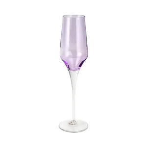 VIETRI Contessa Champagne Glass Purple