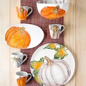VIETRI Pumpkins Round Platter - Misc