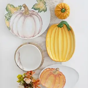 VIETRI Pumpkins Round Platter - Misc