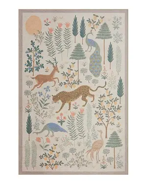 RIFLE PAPER CO. Menagerie Men-01 Area Rug, 3'9 X 5'9 - Cream