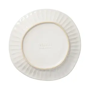 VIETRI Incanto Stone Aqua Stripe Salad Plate
