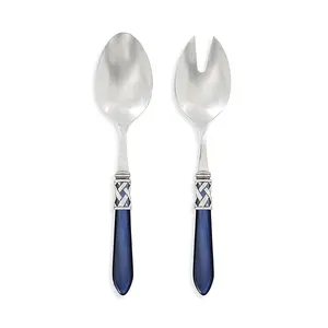 VIETRI Aladdin Antique 2-piece Salad Server Set - Blue