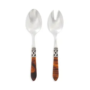 VIETRI Aladdin Antique 2-piece Salad Server Set Tortoise