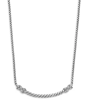 Diamond Bar Pendant Necklaces