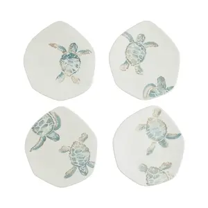 VIETRI Tartaruga Assorted Salad Plates, Set Of 4 - Multi