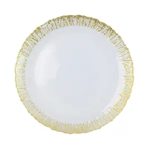 VIETRI Rufolo Glass Round Platter