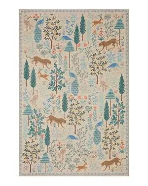 RIFLE PAPER CO. Menagerie Men-02 Area Rug, 7'6 X 9'6 - Cream
