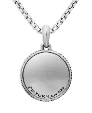 David Yurman Maritime Compass Amulet - Silver/black