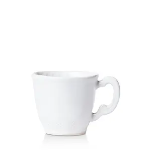 VIETRI Incanto Lace Stoneware Mug - White