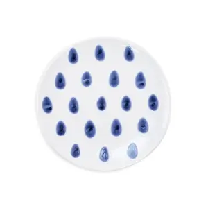 VIETRI Santorini Dot Salad Plate - Blue