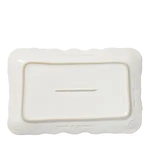 VIETRI Incanto Stone Lace Small Rectangular Platter