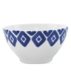 VIETRI Santorini Diamond Cereal Bowl - Blue