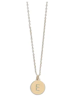 Kate Spade New York Mini Initial Pendant Necklace - E