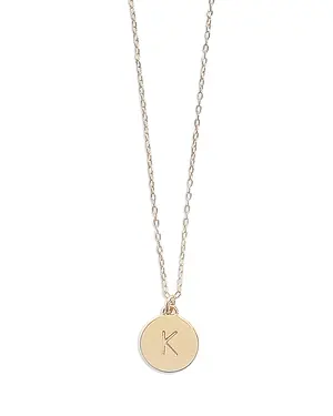 Kate Spade New York Kate Spade New York Mini Initial Pendant Necklace K