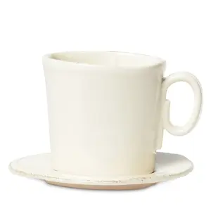 VIETRI Lastra Espresso Cup & Saucer - Linen