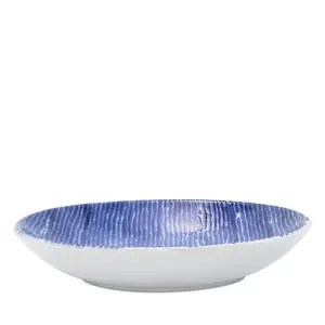 VIETRI Santorini Stripe Pasta Bowl - Blue