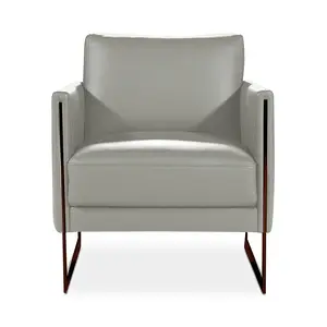 GIUSEPPE NICOLETTI Coco Leather Chair Exclusive - Bull Aluminium/polished Stainless Steel