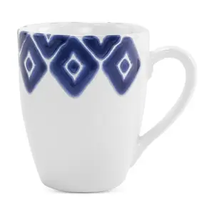 VIETRI Santorini Diamond Mug - Blue