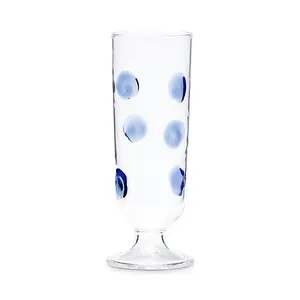 VIETRI Drop Champagne Glass - Blue