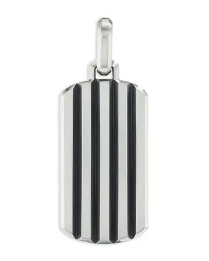 David Yurman Sterling Dog Tag Pendant