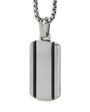 David Yurman Sterling Dog Tag Pendant